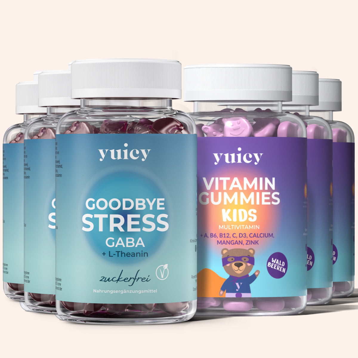 yuicy® - Set: Goodbye Stress & Multivitamin für Kinder
